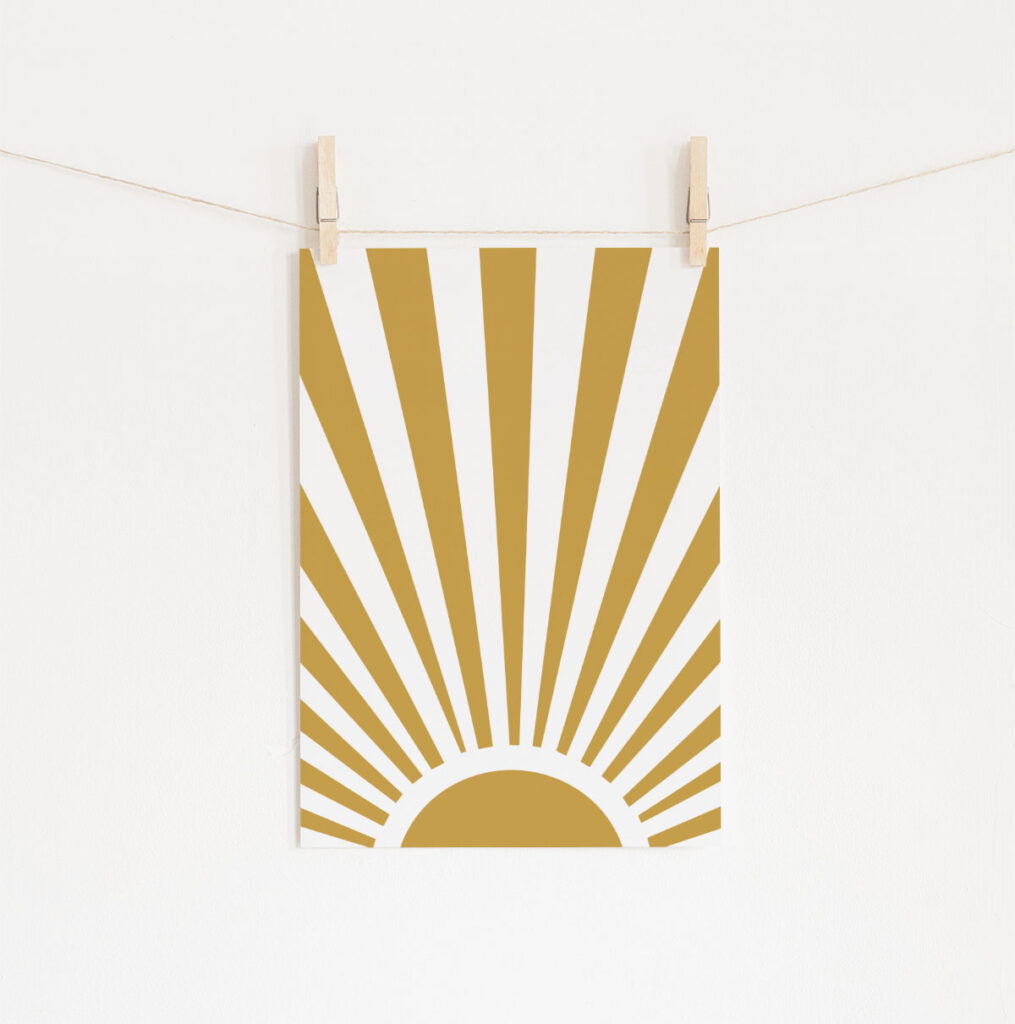 Poster Sol Vertical • Mandarine Estudio Design